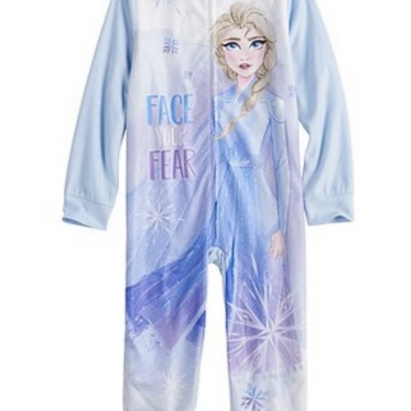 Disney | Pajamas | Nwt 6 Frozen Anna Elsa Sleeper Pajamas Birthdays ...